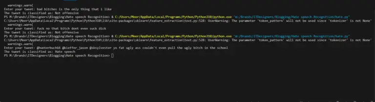 Hate Speech Detection Using Machine Learning with Code